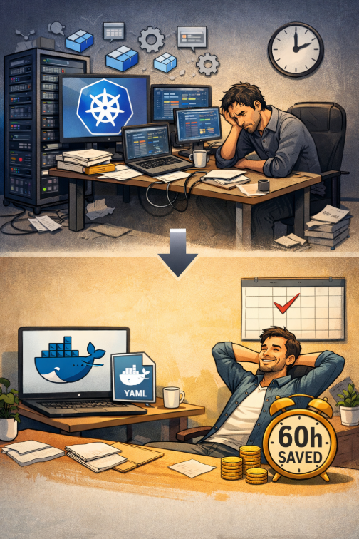Kubernetes Was Overkill. We Moved to Docker Compose and Saved 60 Hours.