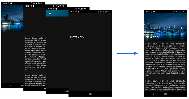 Collapsing Toolbar With Parallax Effect And Curve Motion In Jetpack Compose 😎