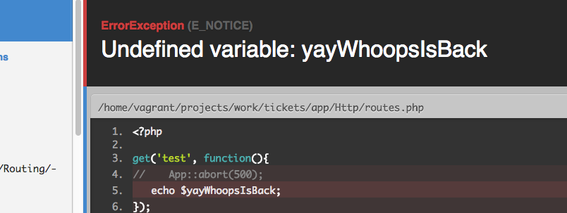 Lib Laravel Error Undefined Variable