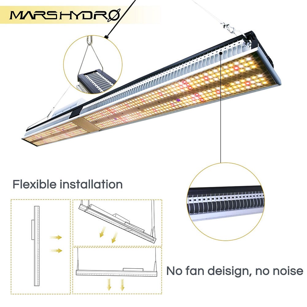Mars Hydro SP-250 LED Grow Light VS SunStream 250W Broad Spectrum LED ...