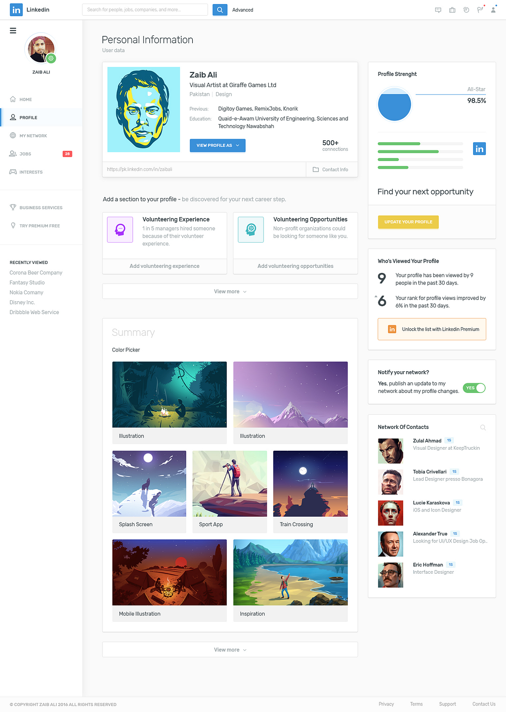 Linkedin Redesign Concepts – Muzli -Design Inspiration