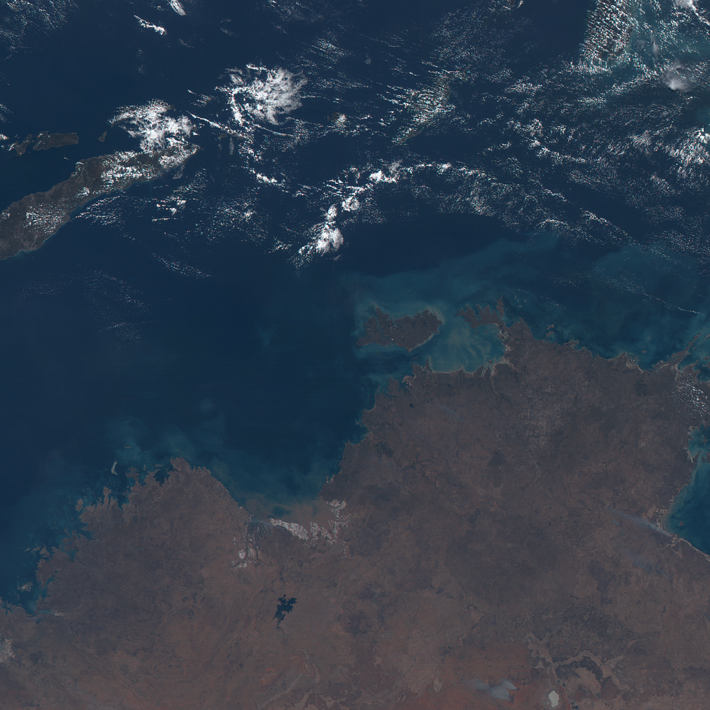 Compositing True-colour Himawari-8 Satellite Visible Imageries