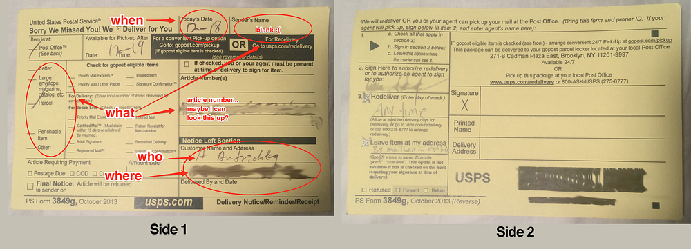 I redesigned the USPS package delivery slip. – The Startup – Medium