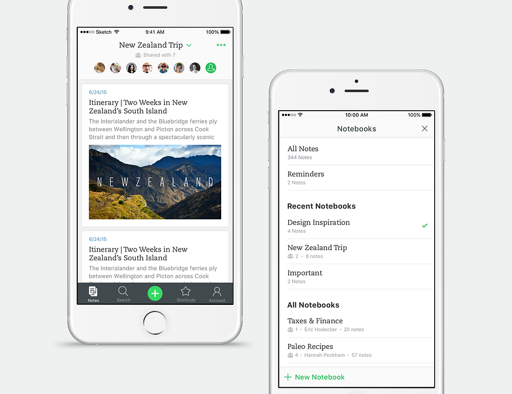 Redesigning Evernote for iOS – Evernote Design – Medium