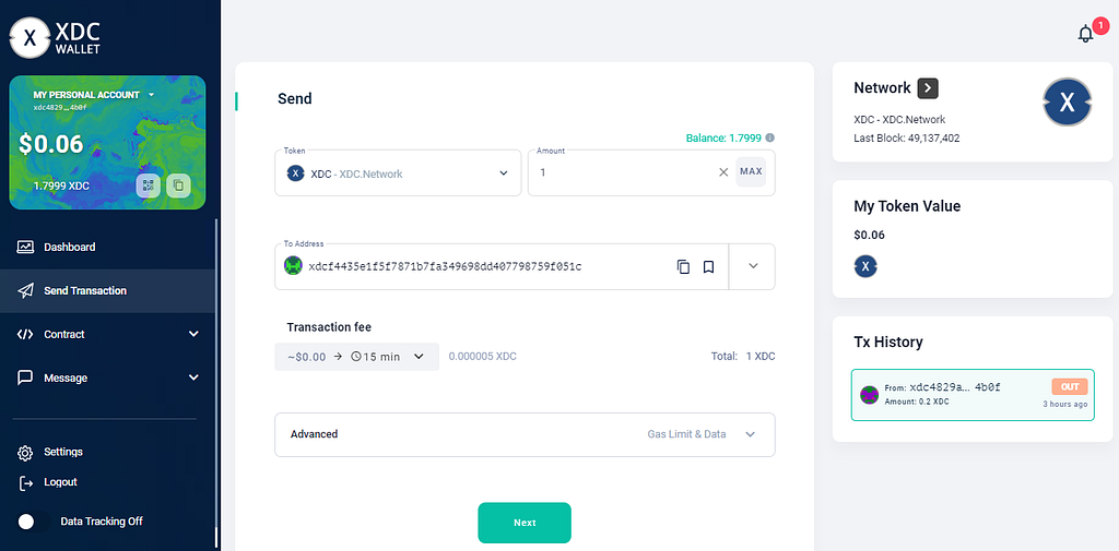 How To Use Your Ledger Nano S Plus Device With The XDC Web Wallet