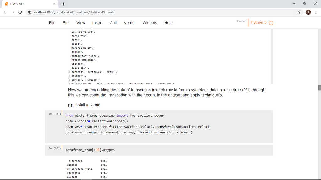 Market Basket Analysis Using Association Rule Mining With