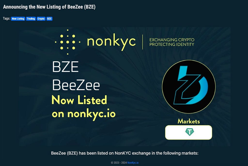 BZE Coin | BeeZee Blockchain