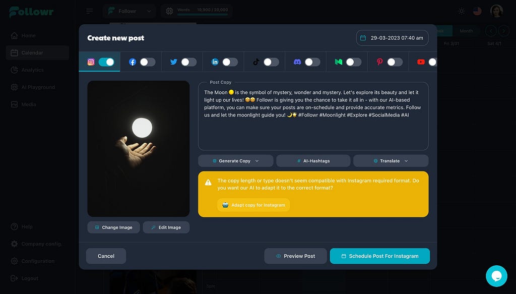 Followr - AI Social Media Management Platform