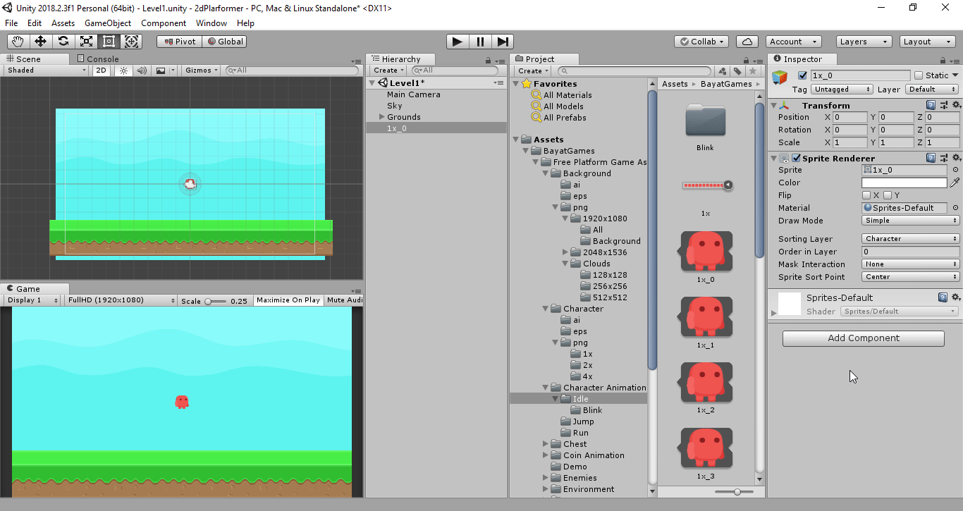 Unity 5 2d Platformer Tutorial Part 1 Setup