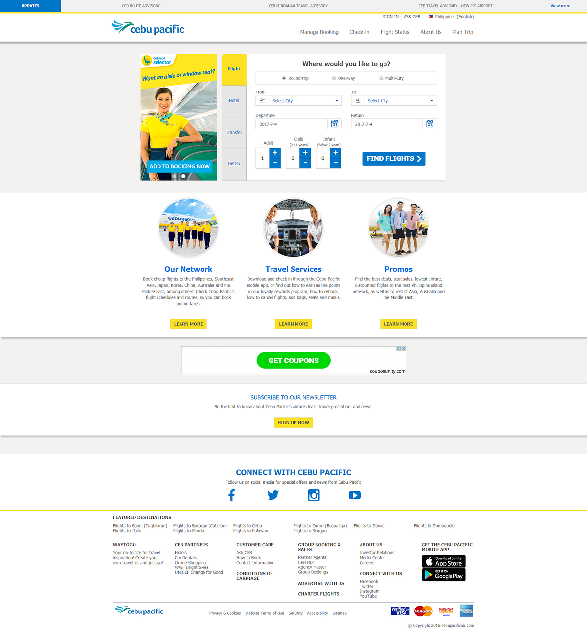 Product Review: Cebu Pacific Air: Part 1- Visiting the website