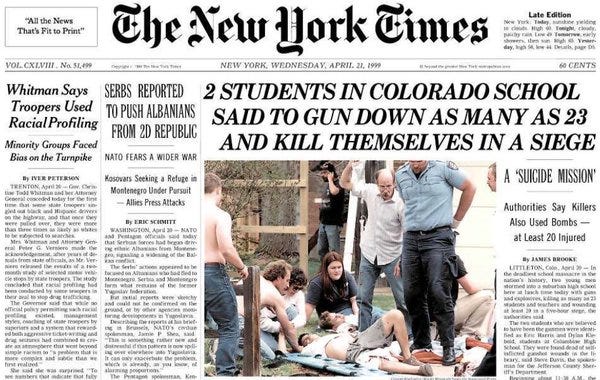 Remembering Columbine 18 Years Later – Resist the Gun Lobby