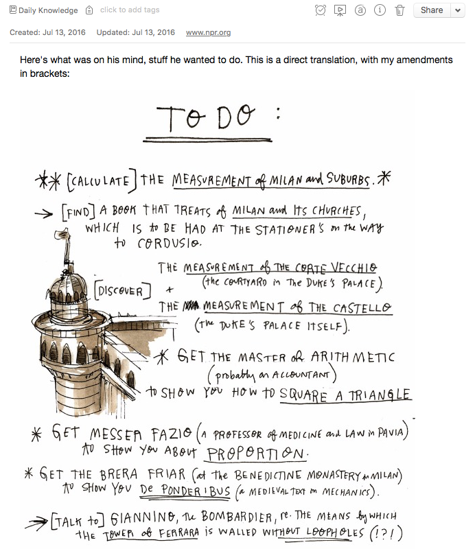 5 Ways We Can Learn About Note-Taking from da Vinci