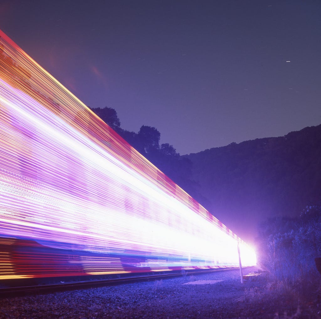 Trains In Motion - Medium
