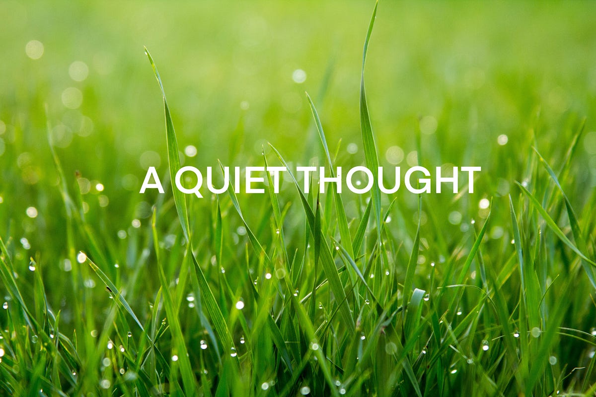 A Quiet Thought – Medium