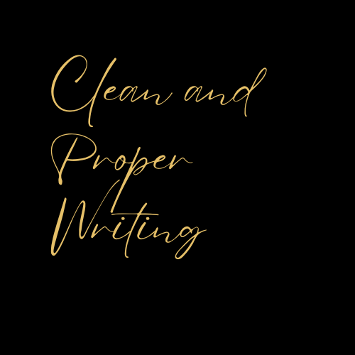 Clean and Proper Writing - Medium