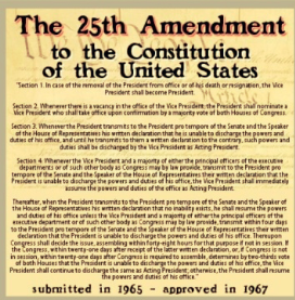 Donald Trump: Presidential Disability, Competence and The 25th Amendment