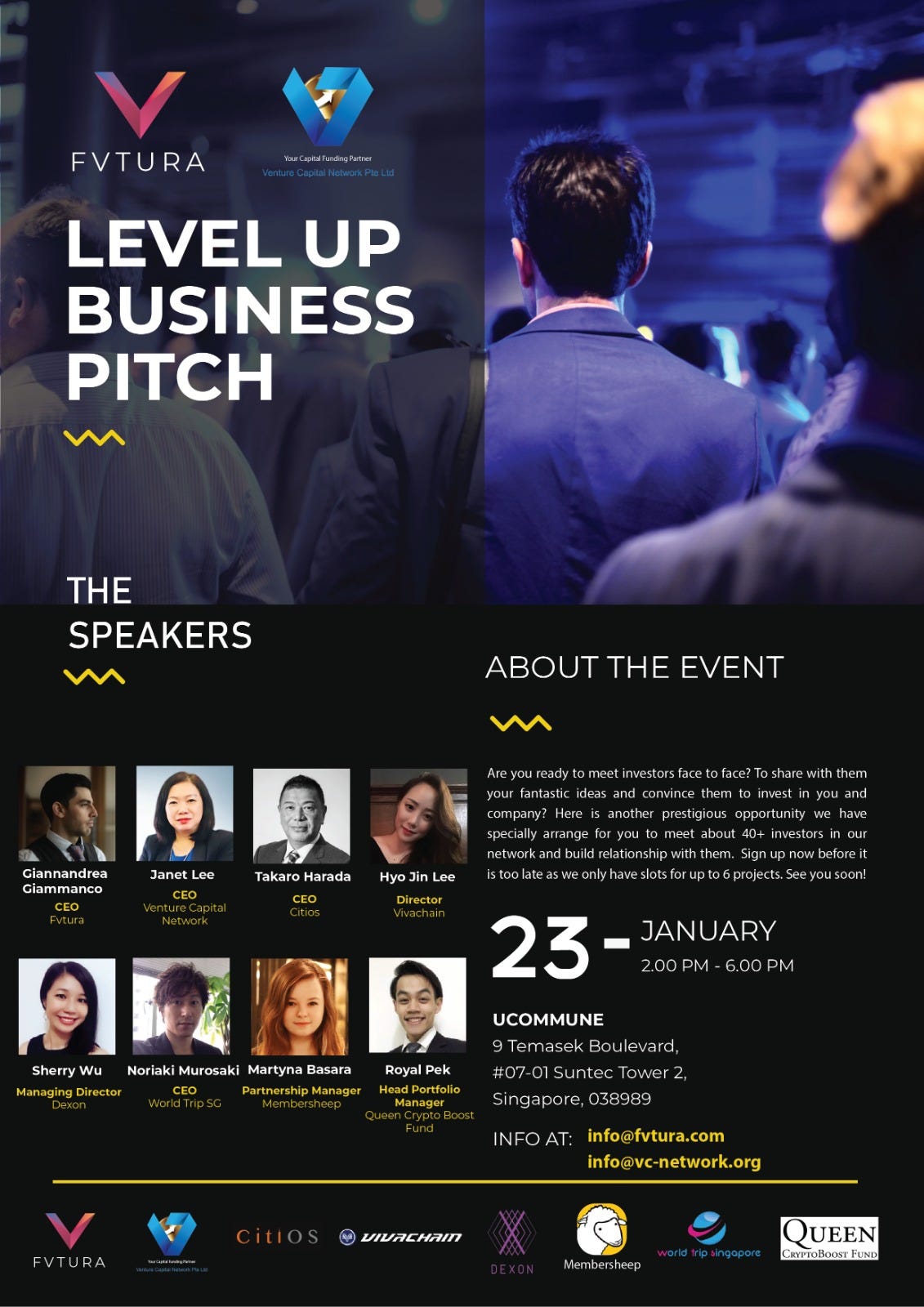 Level Up Business Pitch by Venture Capital Network & Fvtura - Medium