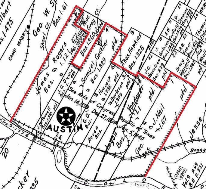 A New Seat of Government — the Original Survey of the City of Austin