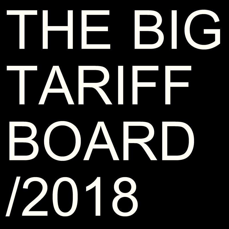 The Big Tariff Board, 2018 – Medium