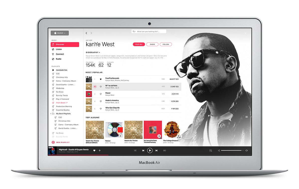 Apple Music Redesign: The Complete Desktop Experience. – Design in the ...