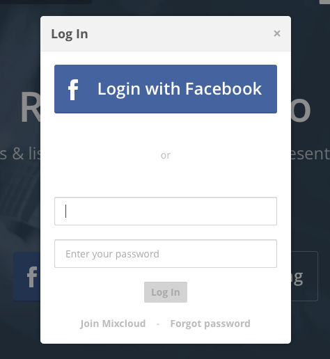 Redesigning Mixcloud’s login form with Framer JS – Framer