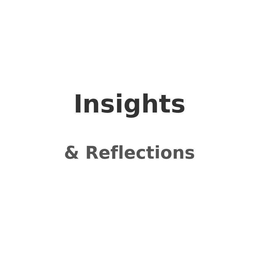 Insights & Reflections - Medium