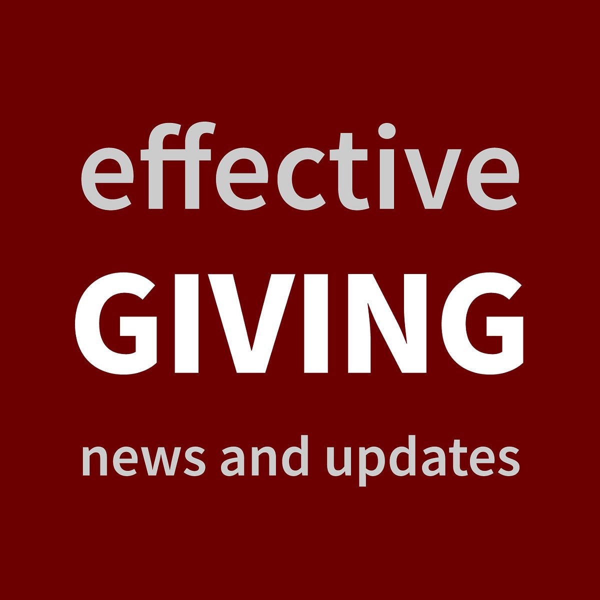 Effective Giving - Medium