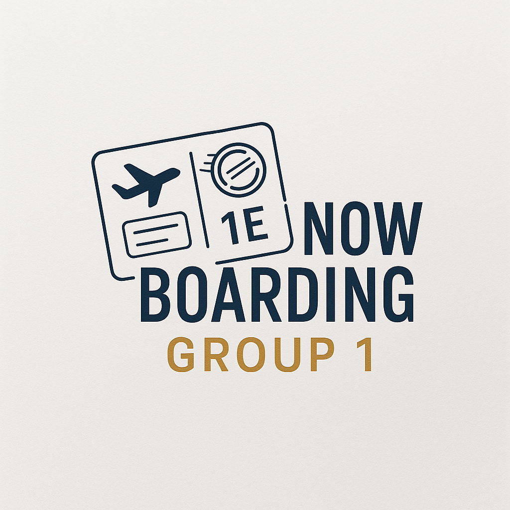 Now Boarding Group 1 - Medium