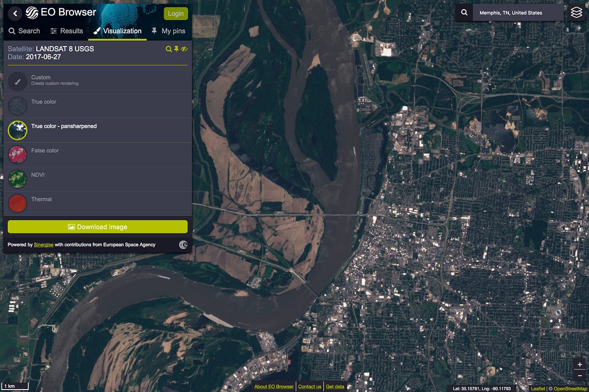 Landsat tweaks — panchromatic and thermal bands – Sentinel Hub Blog ...