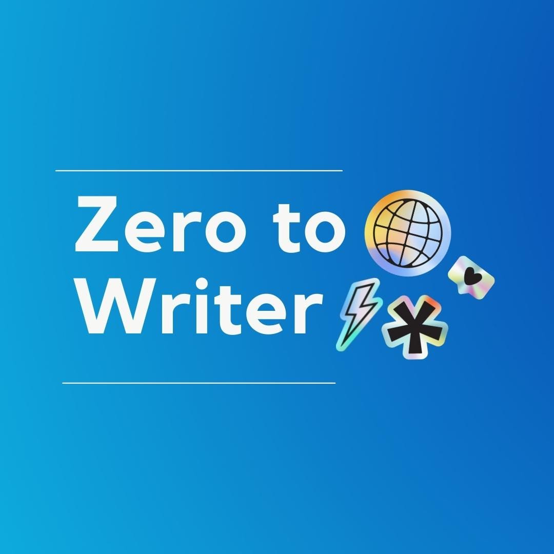 Zero to Writer - Medium