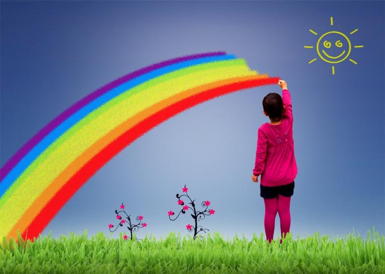 “Inside every child is a rainbow waiting to shine.”