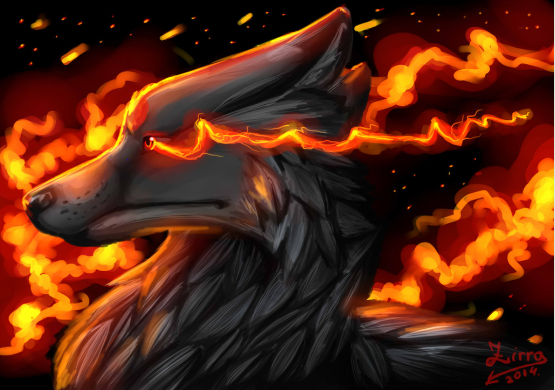 The Burning Wolf – sburiek – Medium