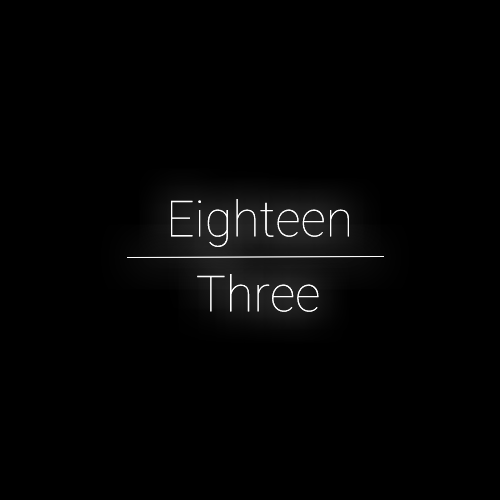 18 over 3 – Medium
