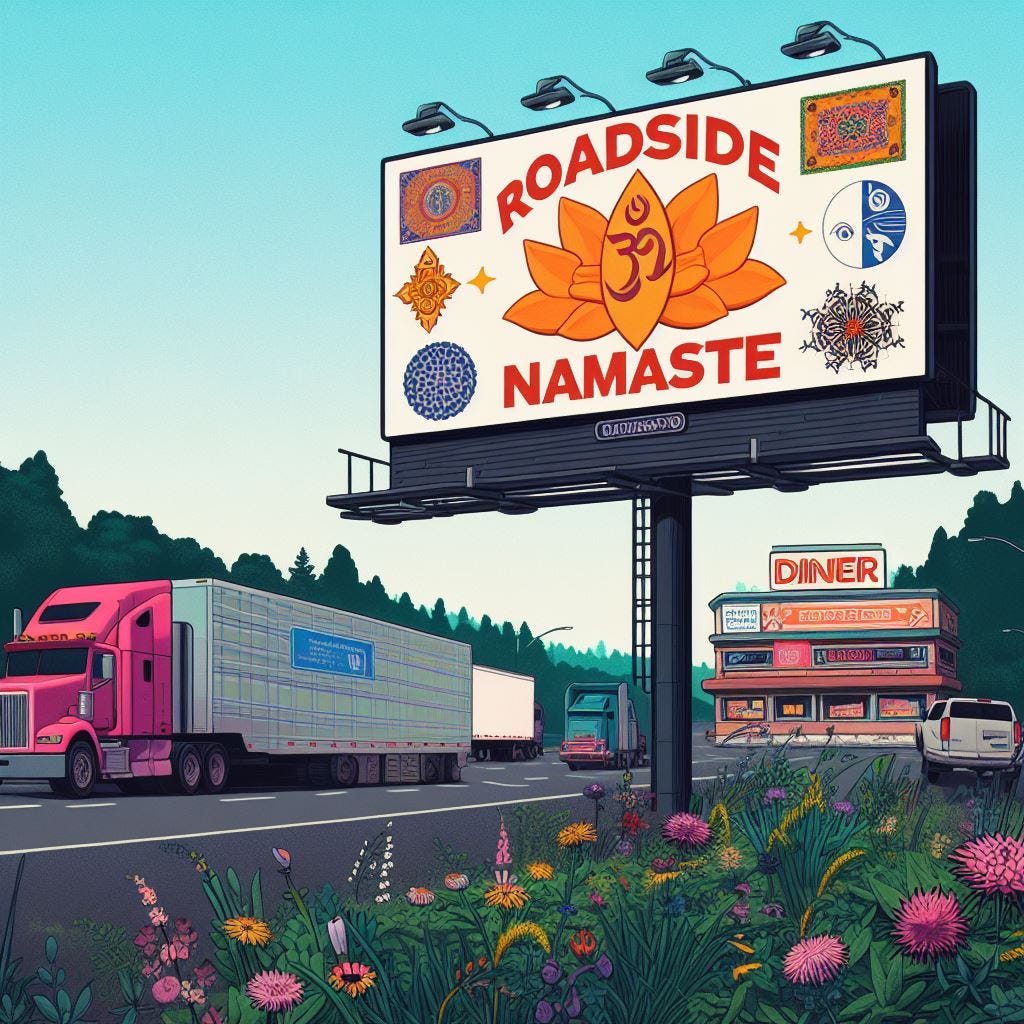 Roadside Namaste - Medium