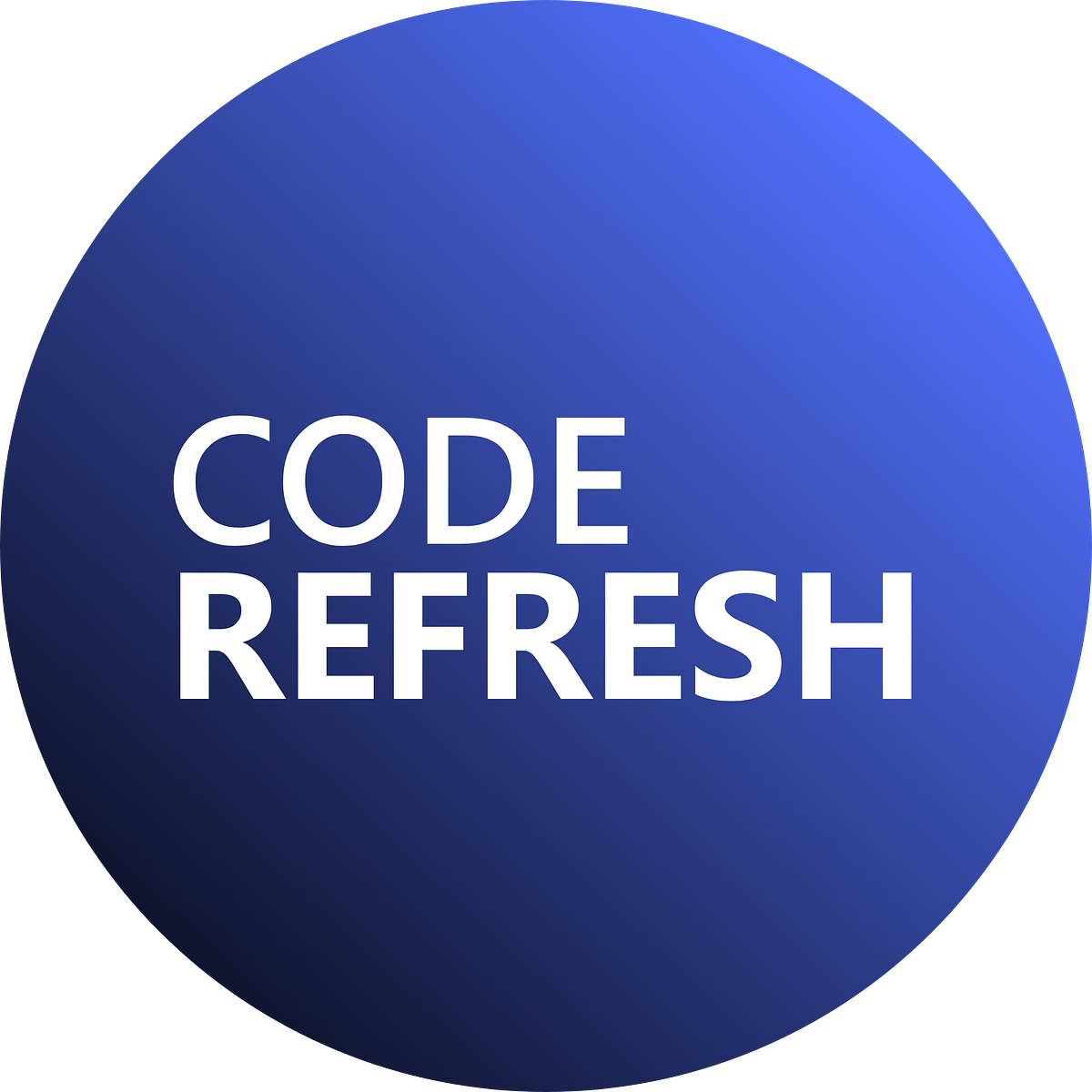 Code Refresh Medium Code Refresh Medium