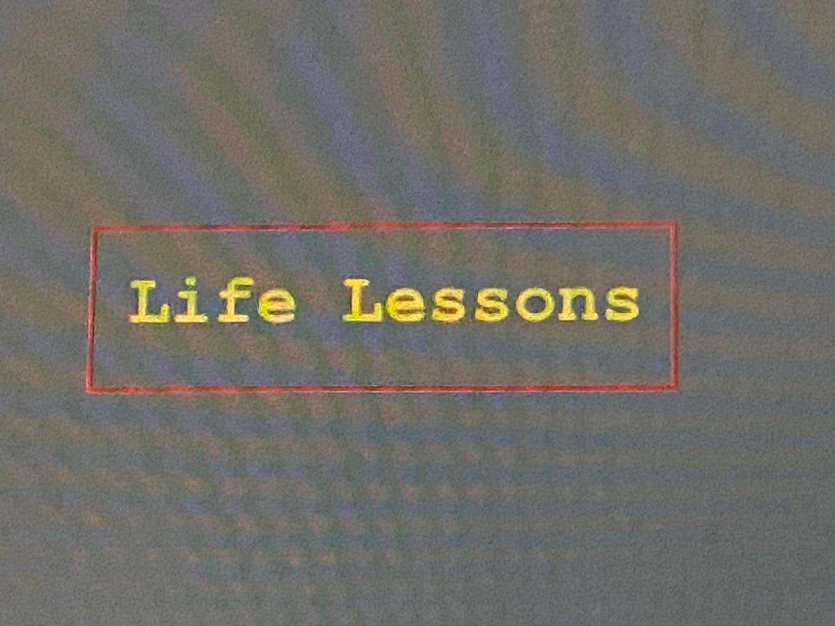 Life Lessons - Medium