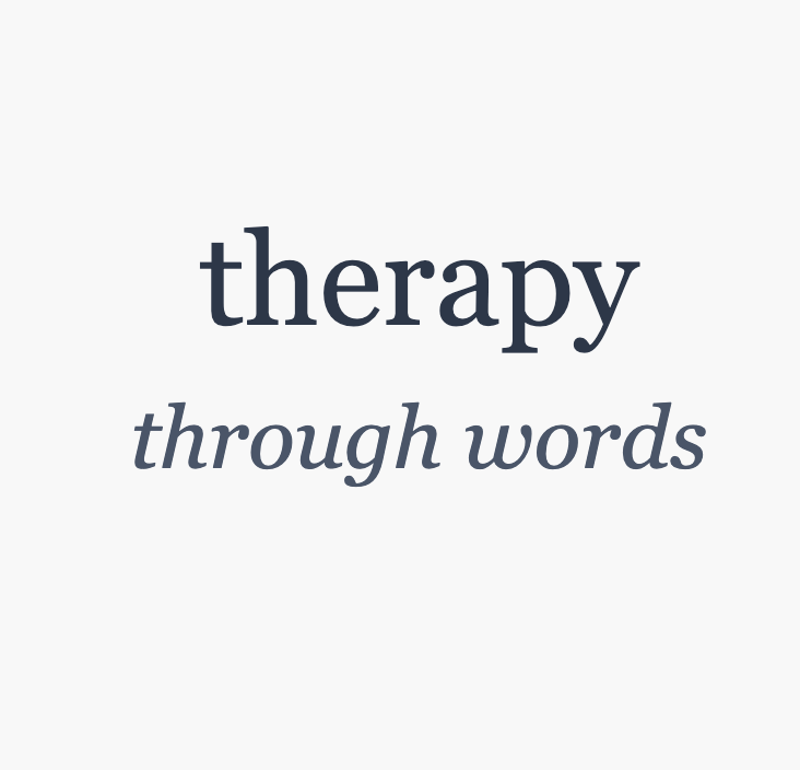 Therapy through words - Medium