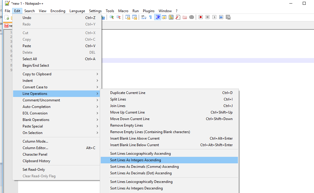 Compare Sort And Delete Duplicate Lines In Notepad