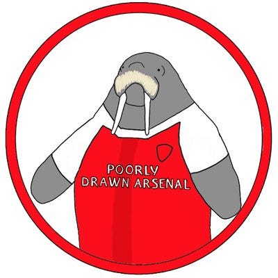 Poorly Drawn Arsenal - Medium