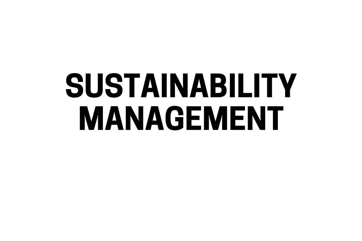 Sustainability Management - Medium