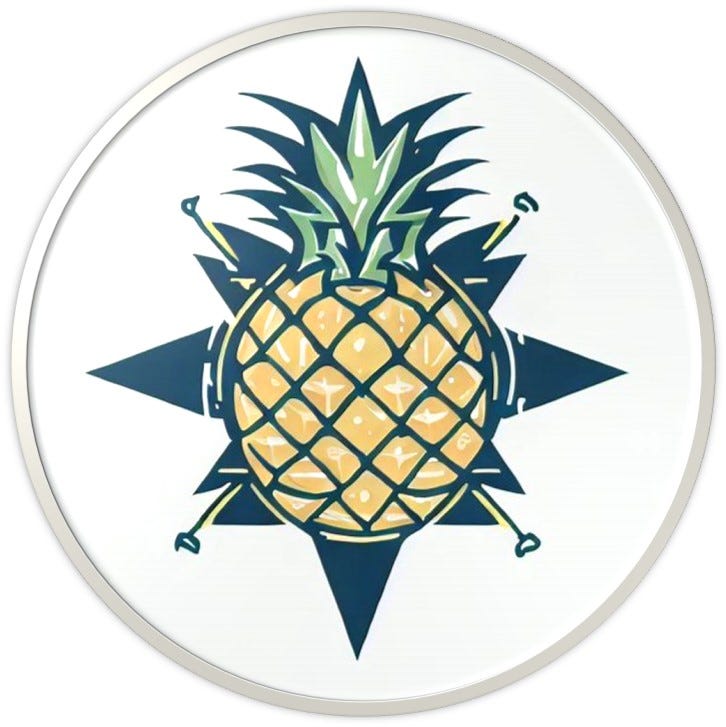 Compass & Pineapple - Medium