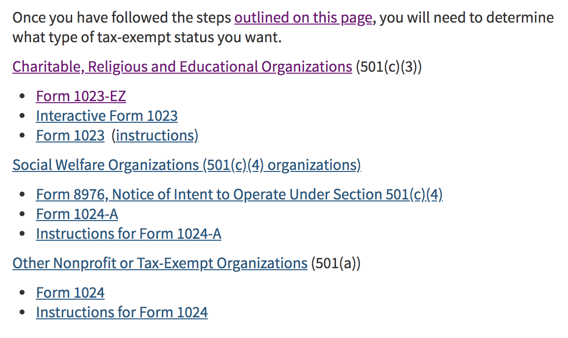 Becoming a Technology 501(c)(3) - Form 1023 | PLAN Systems