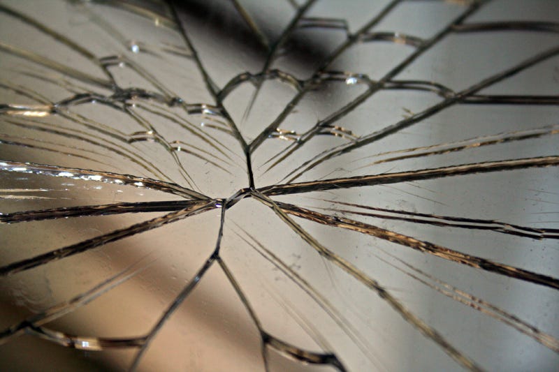 self reflections in a fractured mirror - Medium