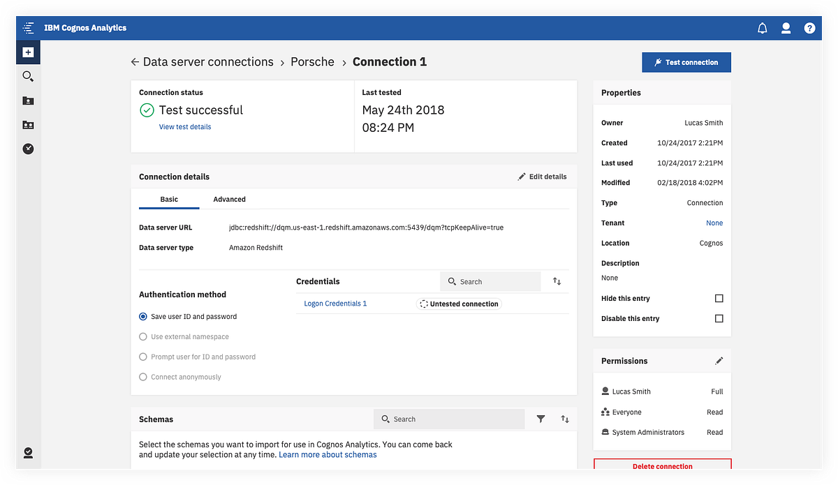 Design Case Study: Improving how users connect to data in Cognos Analytics