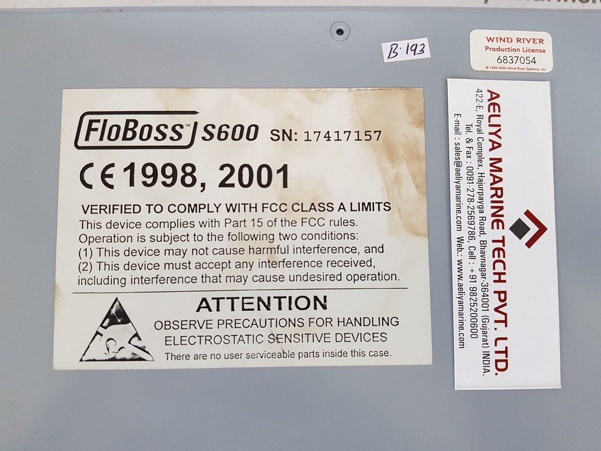Floboss s600 flow manager flow computer – Aeliya Marine Tech Pvt Ltd ...
