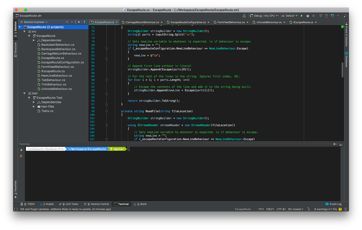 Jetbrains Rider First Impressions Jack Finlay Medium