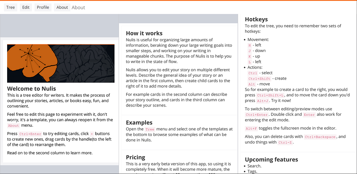 Nulis — Revolutionary outline editor for writers – Fiction Hub – Medium