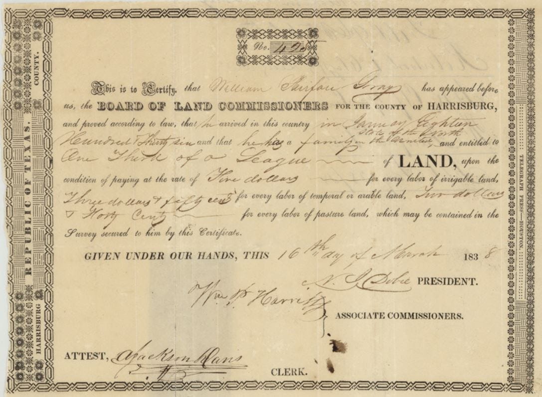 William Fairfax Gray — Eyewitness to History – Save Texas History – Medium