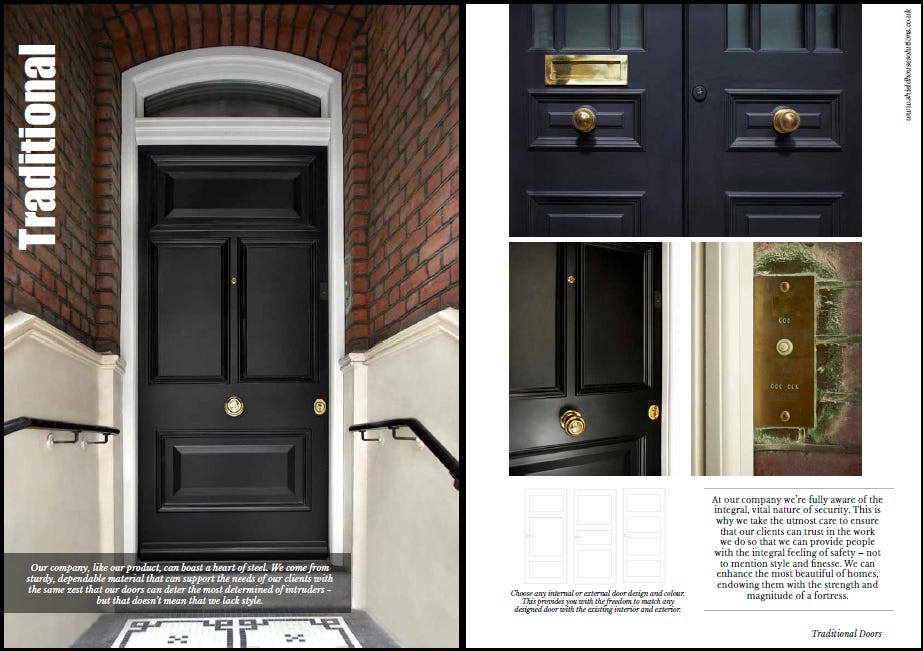 Traditional style Security doors - Medium