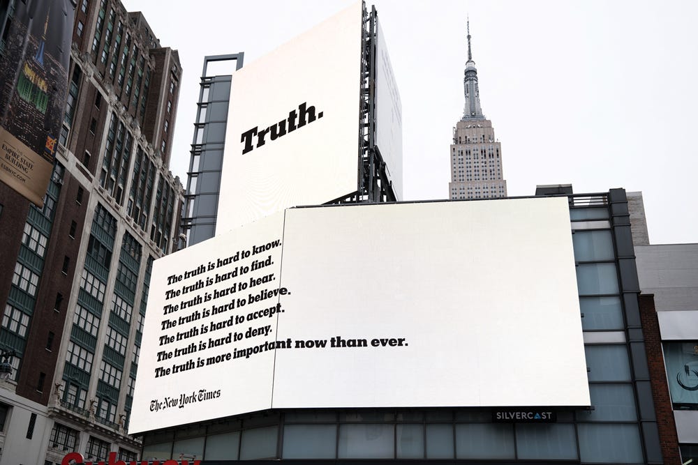 The New York Times ‘Truth’ Campaign Drives Digital Subscriptions